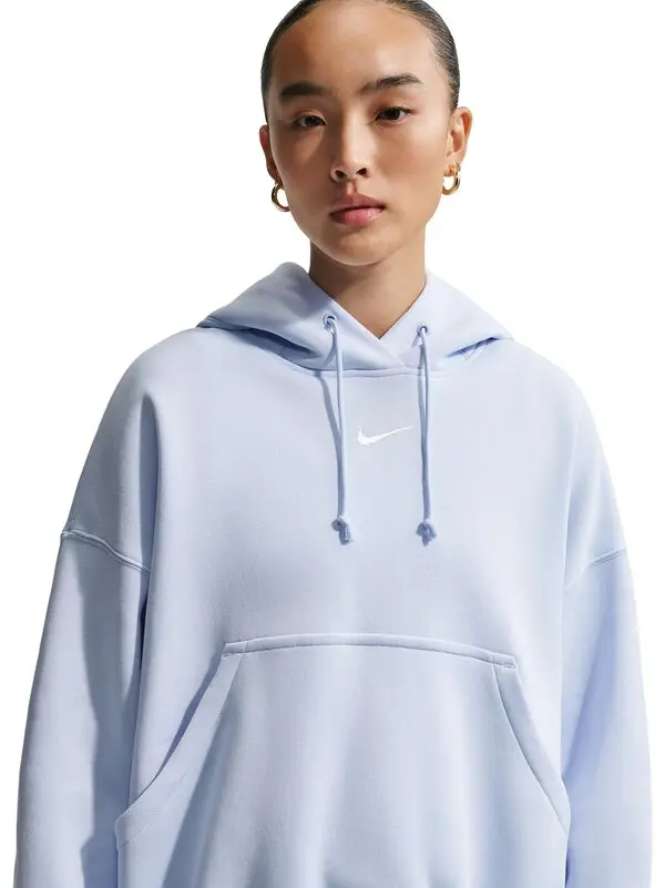 Nike Sportswear Phoenix Fleece Over-oversized Pullover Hoodie - Blue