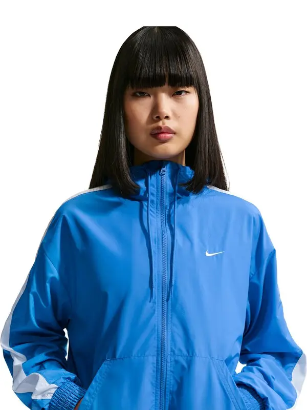 Nike Sportswear Classic Wovens Loose Uv Hooded Jacket - Blue