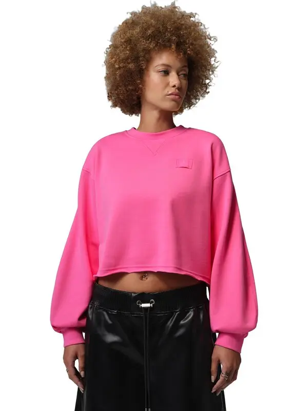 JORDAN Flight Fleece Mod-crop Crew-neck Sweatshirt - Pink