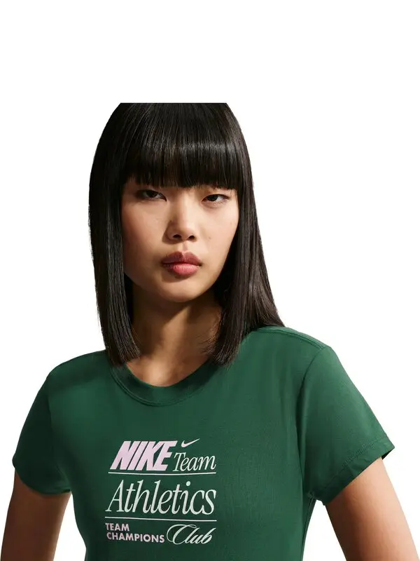 Nike Sportswear Chill Knit Slim Mod-cropped T-shirt - Green