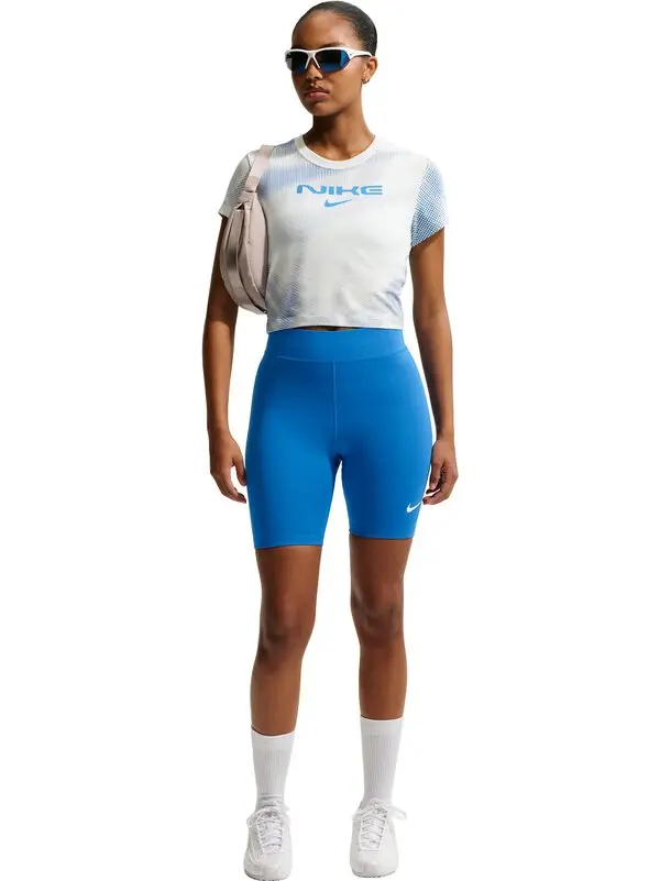 Nike Sportswear Classic High-waisted 8" Biker Shorts - Blue