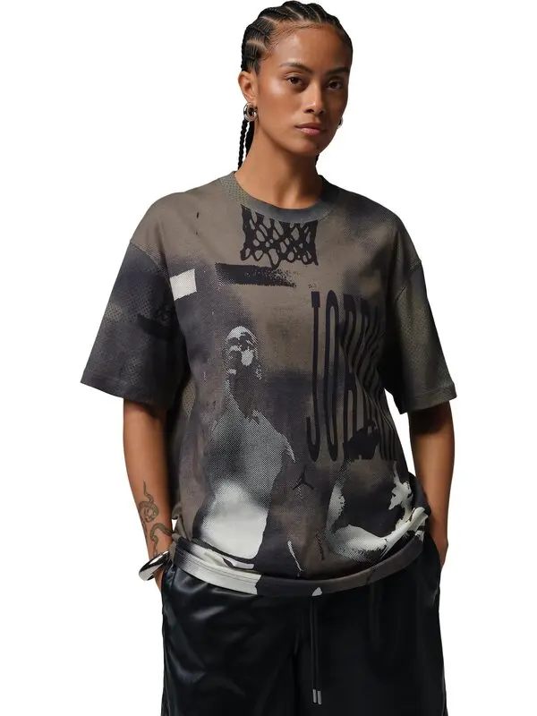 JORDAN Flight Oversized Graphic T-shirt - Black