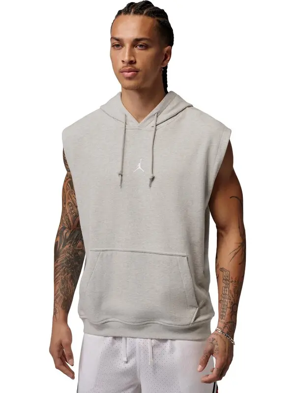 JORDAN Sport Crossover Dri-fit Sleeveless Pullover Hoodie - Grey