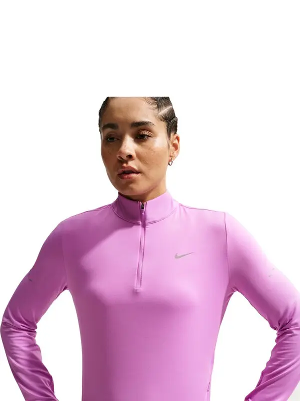 Nike Swift Dri-fit Uv 1/4-zip Running Top - Purple