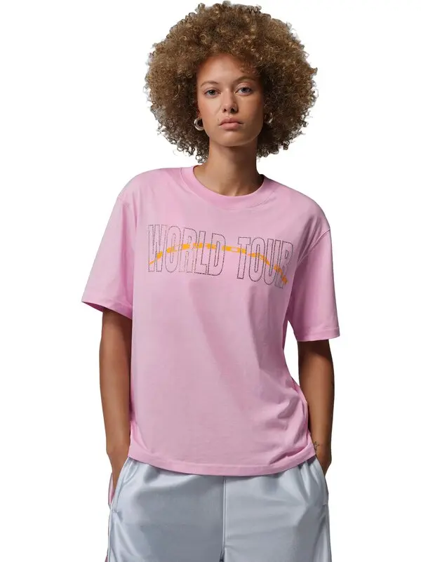 JORDAN Brooklyn Girlfriend T-shirt - Pink