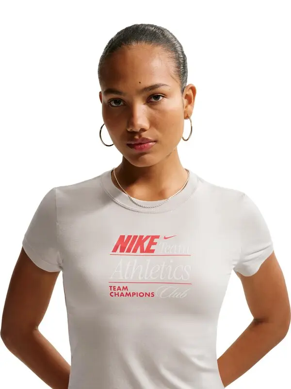 Nike Sportswear Chill Knit Slim Mod-cropped T-shirt - Grey