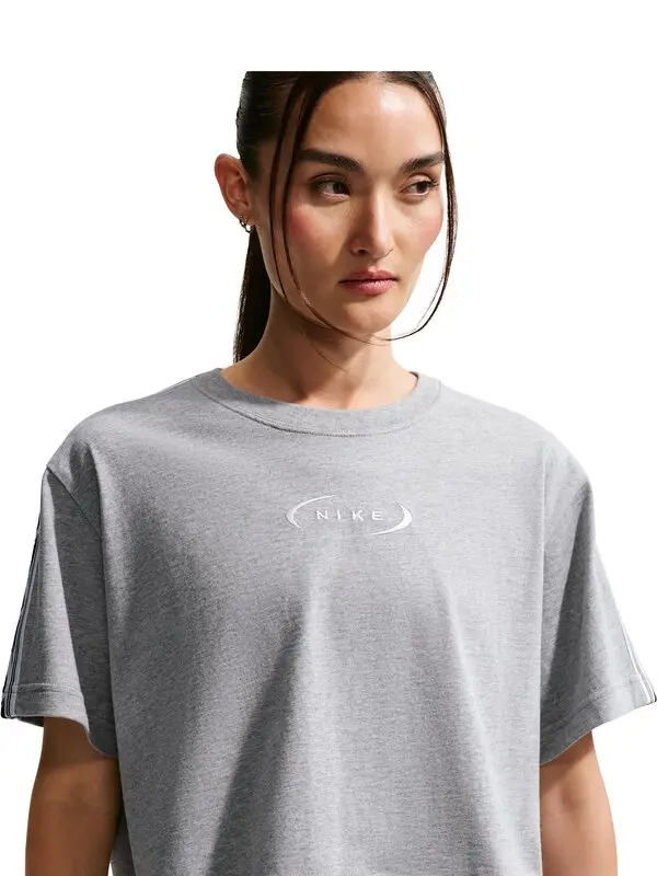 Nike Sportswear Classic Loose Cropped T-shirt - Grey