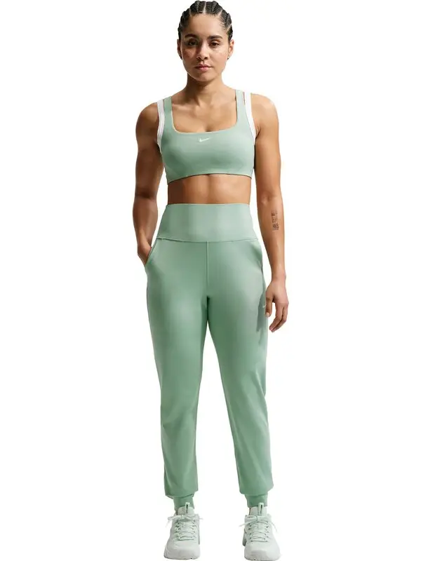 Nike One High-waisted Knit Jogger Pants - Green