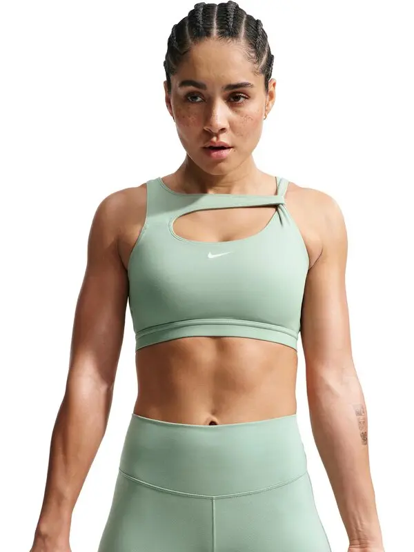 Nike One Medium-support Padded Sports Bra - Green
