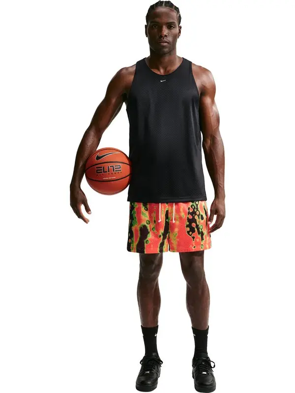 Nike Standard Issue 5" Practice Mesh Basketball Shorts - Orange