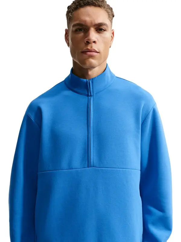 Nike 24.7 Impossiblysoft Dri-fit 1/2-zip Top - Blue