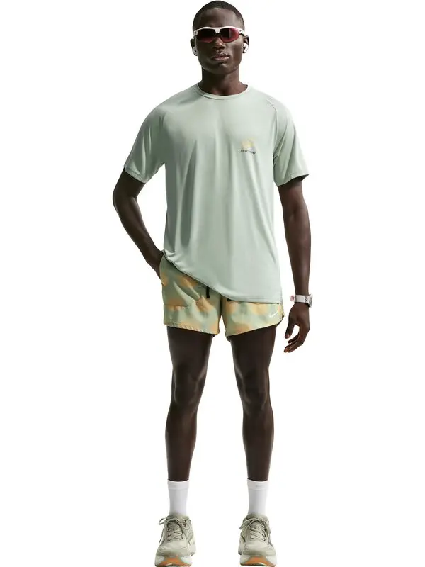 Nike Stride Dri-fit 5" Brief-lined Running Shorts - Green
