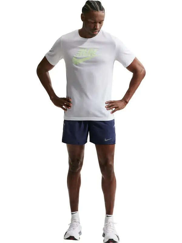 Nike Miler Dri-fit 5" Brief-lined Running Shorts - Blue