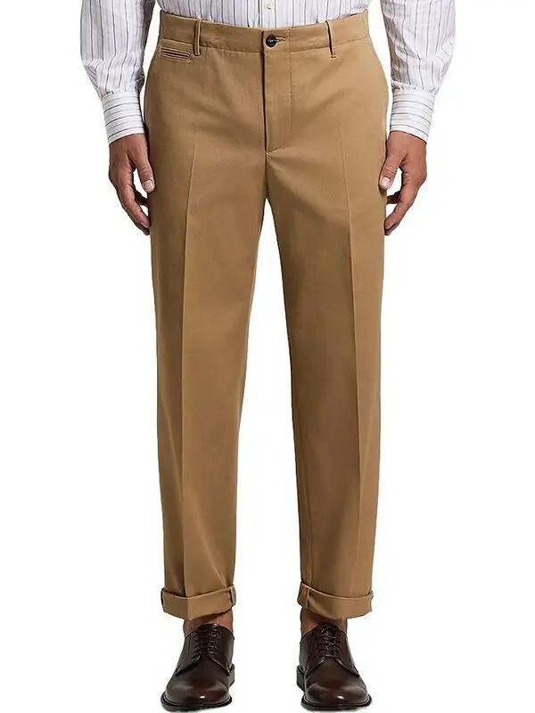 Peserico Clean Cut Chino Trousers - Sandstone Beige