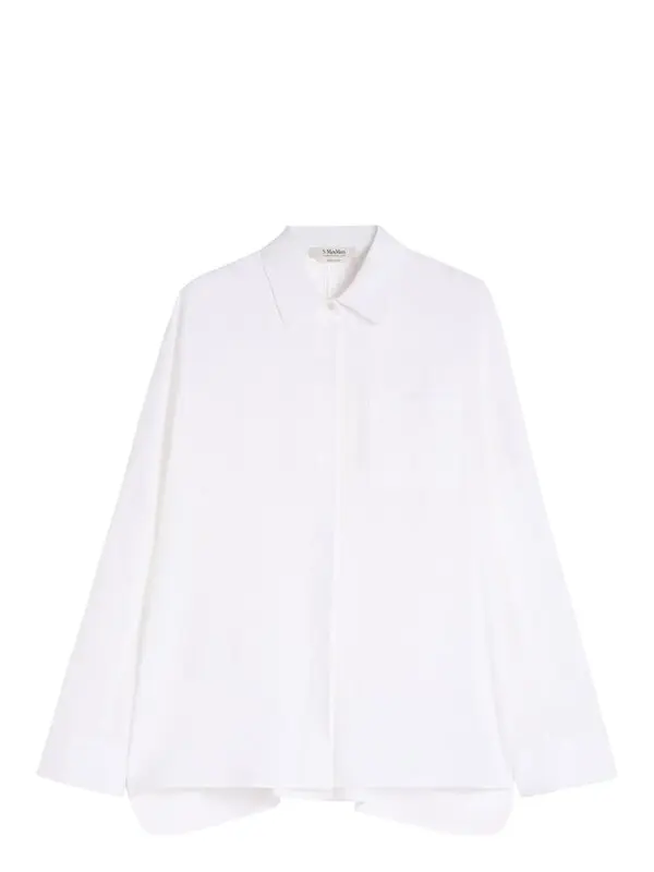 Max Mara Linen Gala Shirt - White