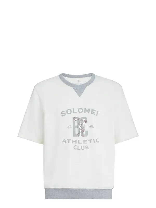 Brunello Cucinelli Cotton-blend Athletic Club Sweatshirt - White