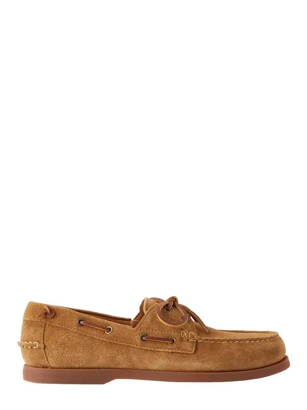 Polo Ralph Lauren Merton Suede Boat Shoes - Neutrals