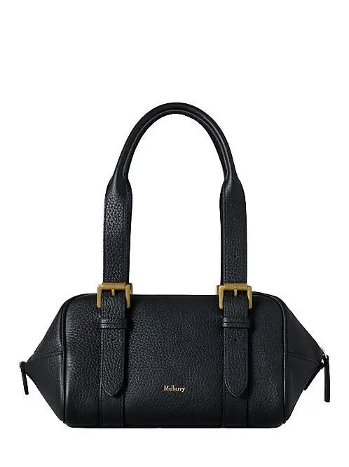 Mulberry Small Leather Boston Grab Bag - Black