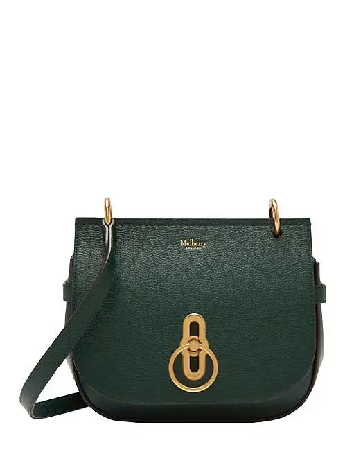 Mulberry Amberley Small Leather Satchel Bag - Mulberry Green