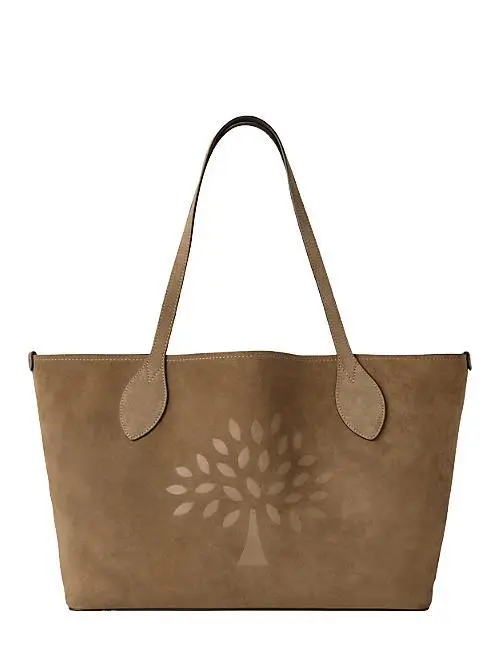 Mulberry Small Tree Suede Tote Bag - Chocolate