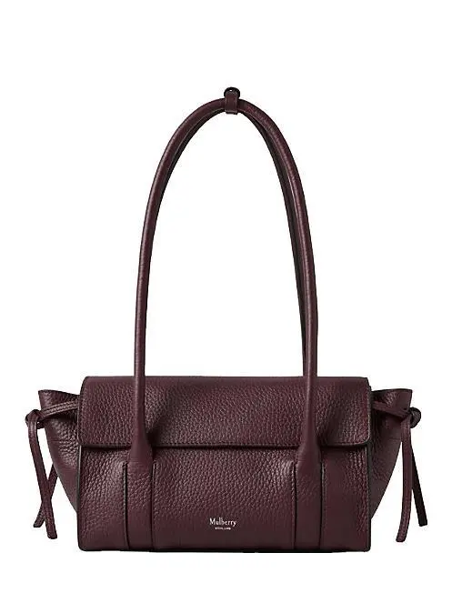Mulberry Mini Soft Bayswater Leather Tote Bag - Black Cherry