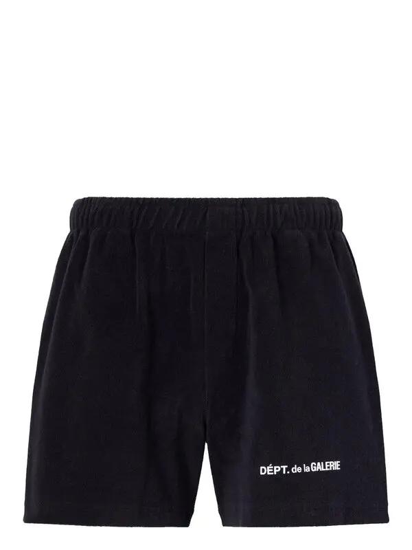 GALLERY DEPT. Zuma Straight-leg Logo-print Shorts - Black
