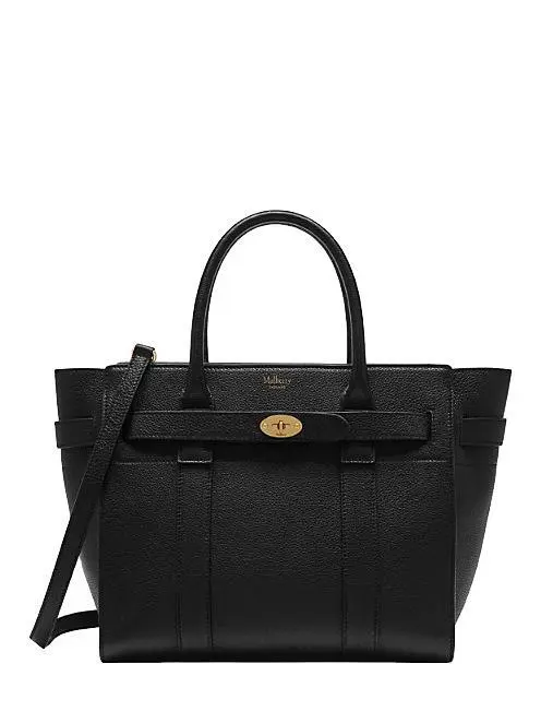 Mulberry Small Grained-leather Tote Bag - Black