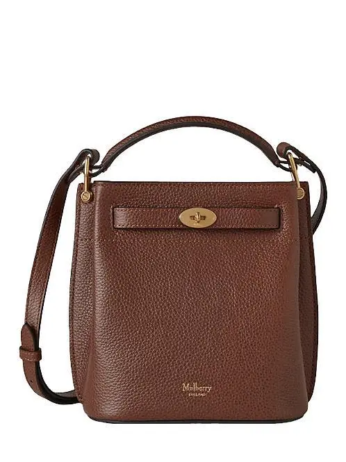 Mulberry Mini Leather Bucket Bag - Oak