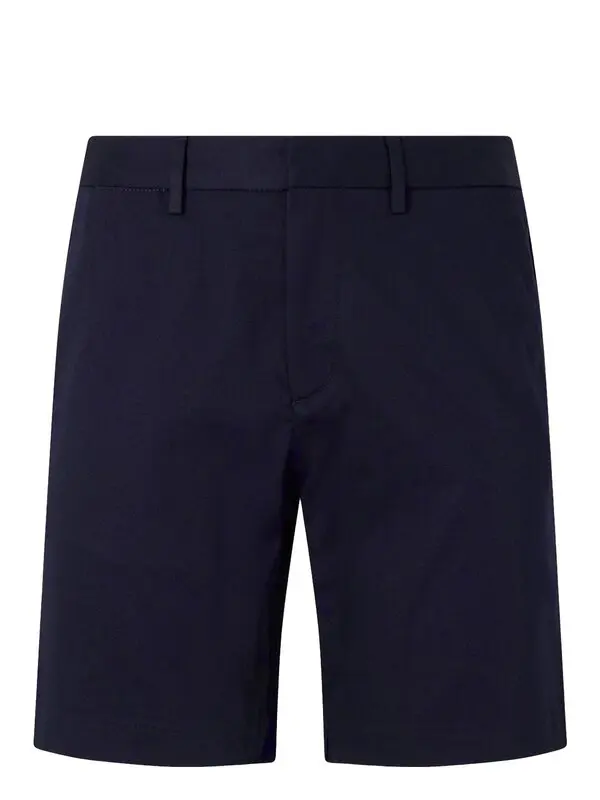 Mr P. Cotton-canvas Bermuda Shorts - Blue
