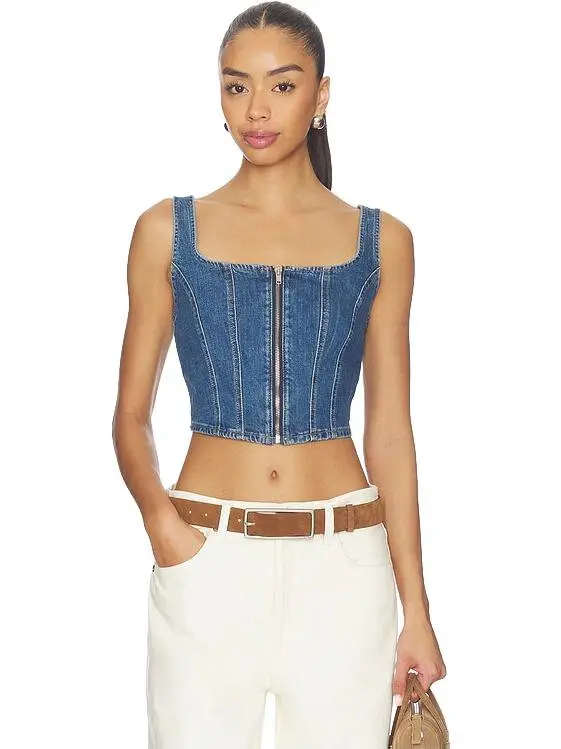 LEVI'S Seamed Zip Bustier - She's So Vague