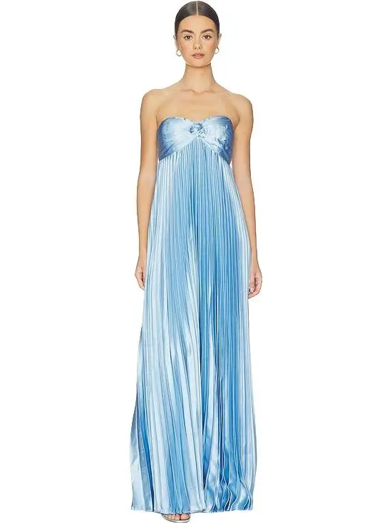 Astr The Label Cyrina Gown - Blue