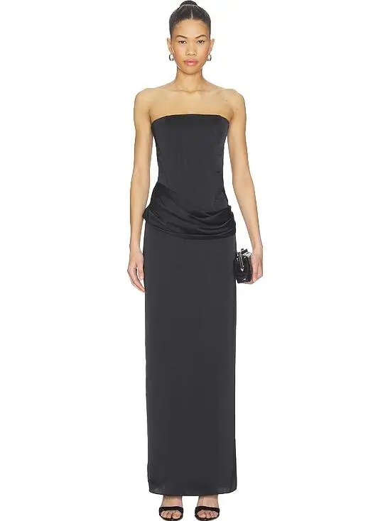 Amanda Uprichard X Rue Gown - Black