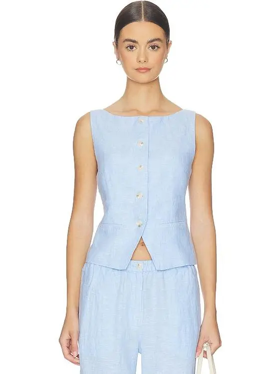 SAMSOE SAMSOE Saloves Vest - Bel Air Blue