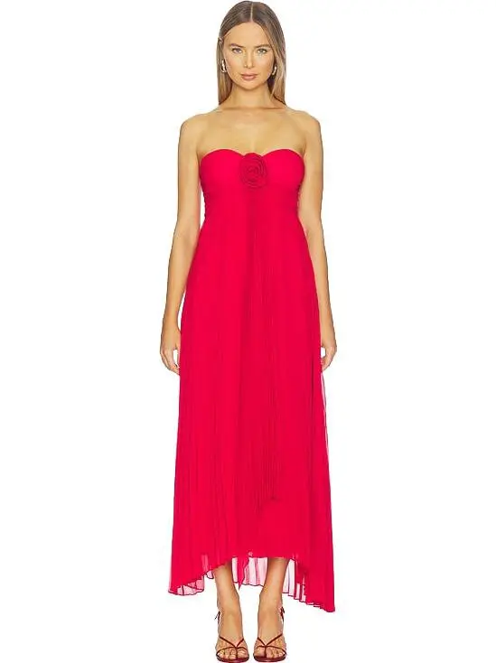Line & Dot Carolyn Maxi Dress - Red