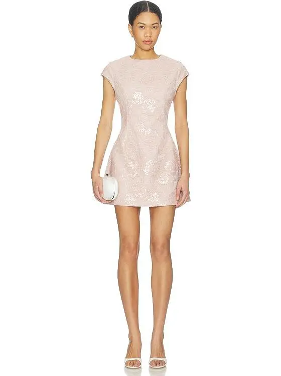 Line & Dot Rosamina Mini Dress - Blush