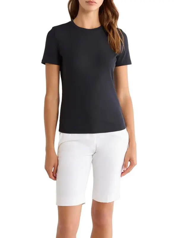 G/fore Tech Golf Upf 50+ Ribbed T-shirt - Onyx