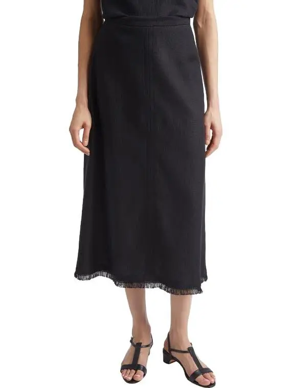 Max Mara Fringe A-line Skirt - Black