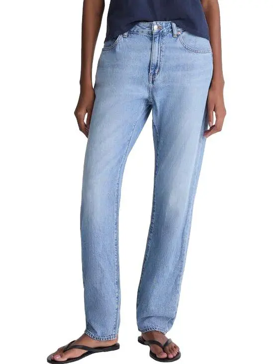 Madewell The Dean Easy Straight Airy Denim Jeans - Faded Horizon Wash
