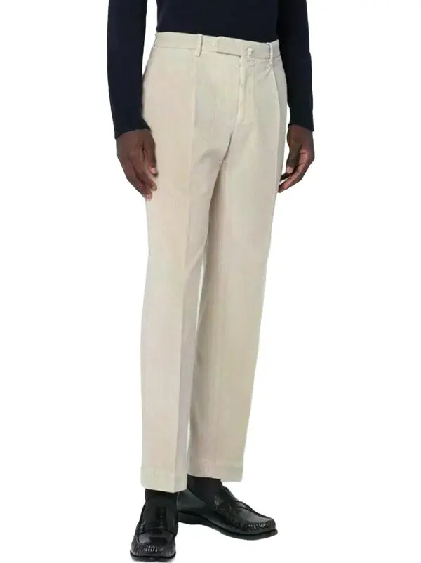 SANTANIELLO Corduroy Trousers - Neutrals