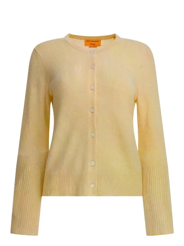 Guest In Residence Buttoned Cardigan - Yellow