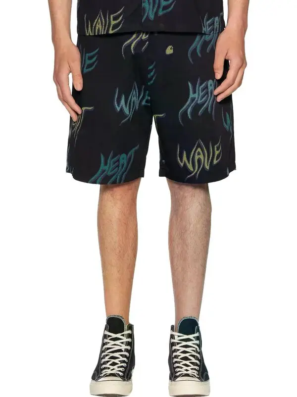 Carhartt Work In Progress Wave Heat Bermuda Shorts - Black