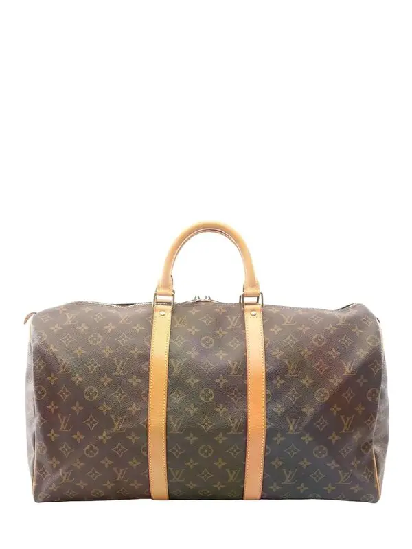 LOUIS VUITTON 1999 Monogram Keepall 50 Travel Bag - Brown