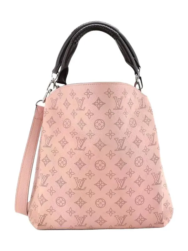 LOUIS VUITTON Babylone Pm Hobo Bag Mahina Leather - Pink