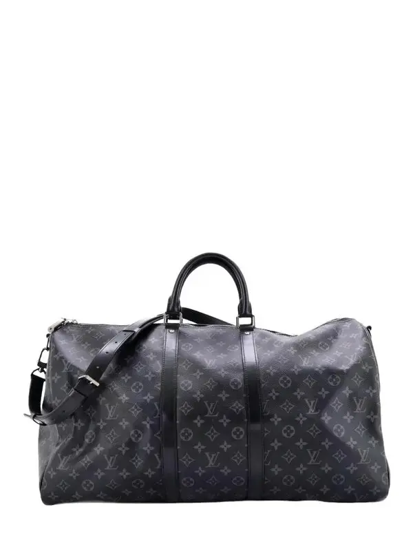 LOUIS VUITTON Keepall Bandouliere 55 - Black