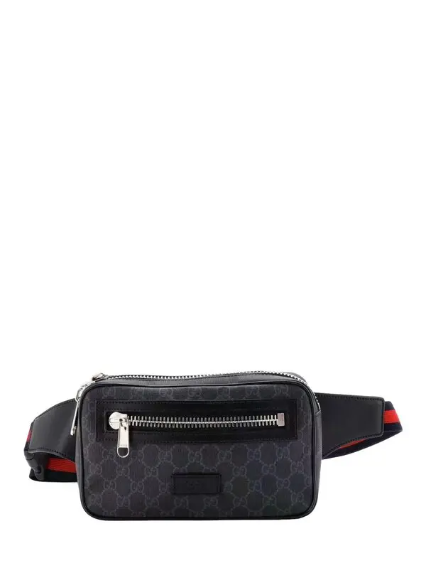 Gucci Gg Coated Canvas Small Belt Bag - Black
