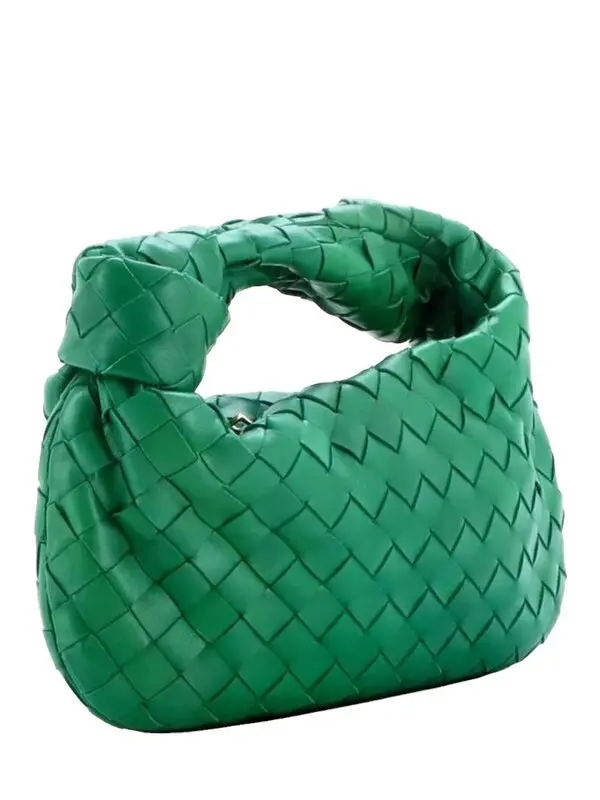 Bottega Veneta Jodie Intrecciato Nappa Mini Hobo Bag - Green
