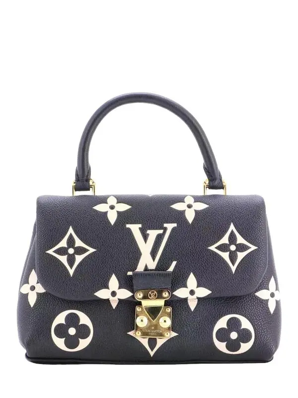 LOUIS VUITTON Madeleine Handbag Bicolor Monogram Empreinte Giant Bb - Black