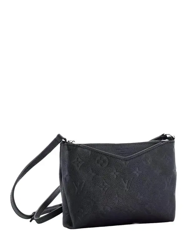 LOUIS VUITTON Pallas Empriente Leather Crossbody Bag - Black