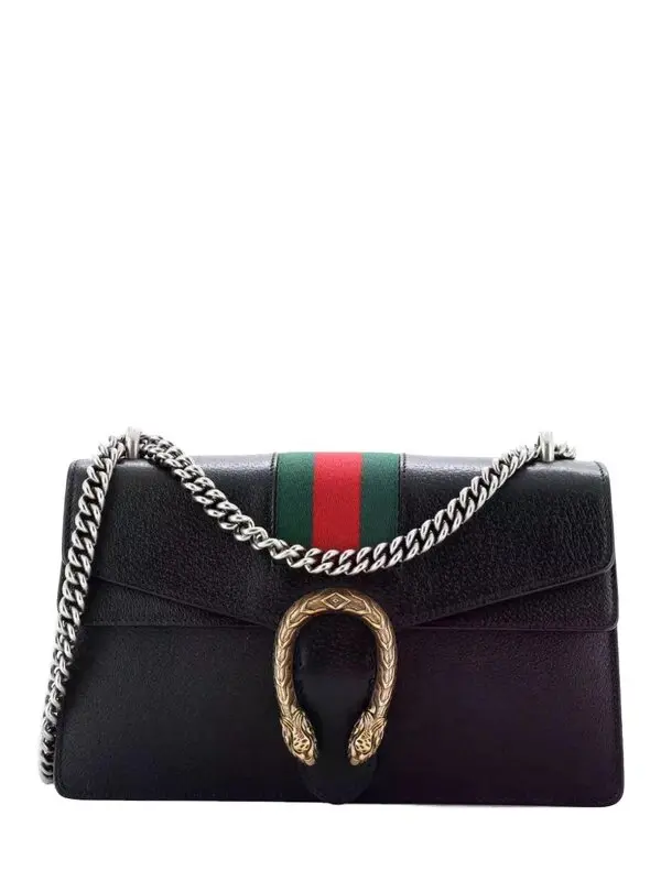 Gucci Web Dionysus Small Shoulder Bag - Black