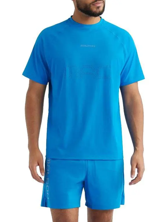 MALBON Mrc Perforated Baselayer T-shirt - Directoire Blue